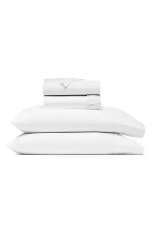 BOLL & BRANCH Percale Hemmed Sheet Set - White