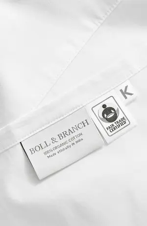 BOLL & BRANCH Percale Hemmed Sheet Set - White