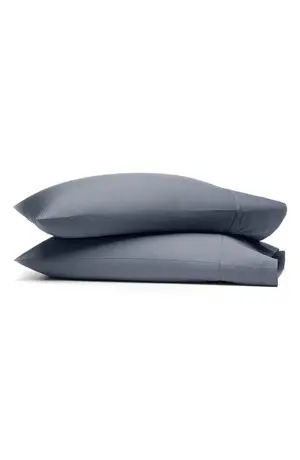 BOLL & BRANCH Set Of 2 Percale Hemmed Pillowcases - Mineral