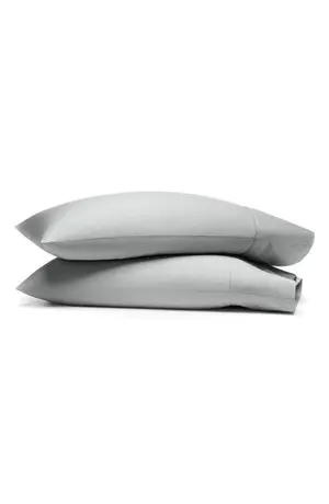 BOLL & BRANCH Set Of 2 Percale Hemmed Pillowcases - Shore