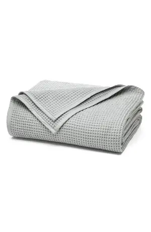 BOLL & BRANCH Waffle Organic Cotton Blanket - Shore