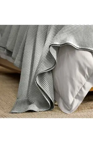 BOLL & BRANCH Waffle Organic Cotton Blanket - Shore