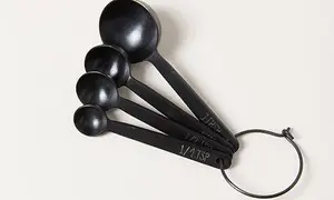 FARMHOUSE POTTERY Stowe Measuring Spoons - Onyx
