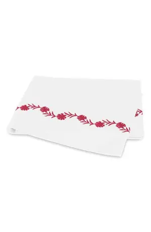 MATOUK Daphne 520 Thread Count Flat Sheet Berry
