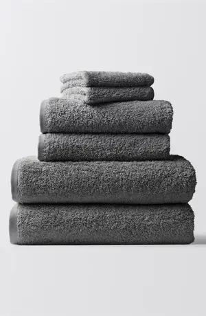 COYUCHI Cloud Loom™ Organic Cotton Bath Essentials Slate