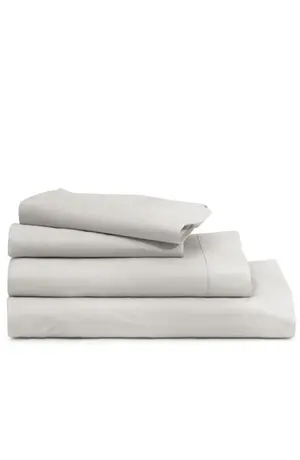 CASPER Sateen 276 Thread Count Organic Cotton Sheet Set Gray