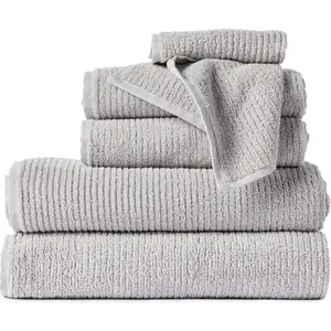 COYUCHI Temescal 6-piece Organic Cotton Bath Towel - Seal
