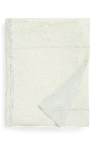 Nordstrom Chenille Baby Blanket - Green Hush Windowpane
