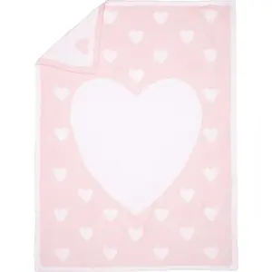 Nordstrom Chenille Baby Blanket Pink Baby Heart