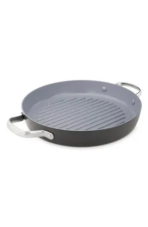 GREENPAN Valencia 11-inch Anodized Aluminum Ceramic Nonstick Grill Pan - Black