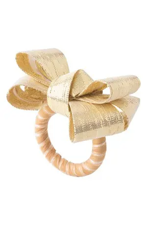 JULISKA Tuxedo Napkin Ring - Gold