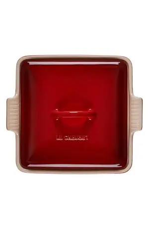 LE CREUSET Heritage 2 1/2 Quart Covered Square Stoneware Casserole