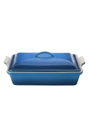 LE CREUSET 4-quart Rectangular Stoneware Casserole With Lid Marseille