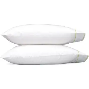 MATOUK Ansonia Set Of 2 500 Thread Count Pillowcases White/ivory