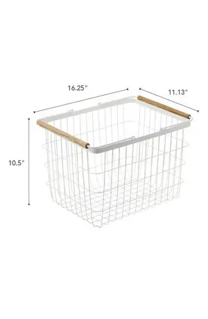 YAMAZAKI Tosca Laundry Basket - White