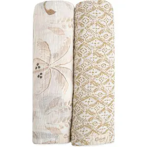 CRANE BABY 2-pack Assorted Swaddle Blankets - Multi