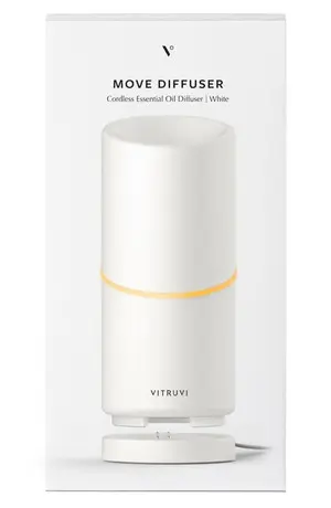 VITRUVI Move Cordless Essential Oil Diffuser - White