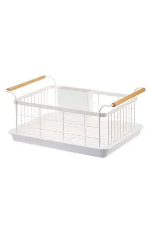 YAMAZAKI Tosca Dish Drainer Rack - White
