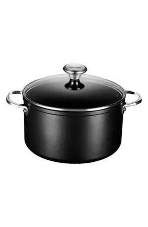 LE CREUSET 6.3-quart Toughened Nonstick Pro Stockpot - Black