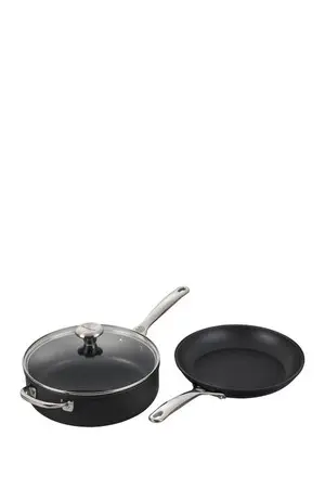 LE CREUSET 3-piece Toughened Nonstick Pro Cookware Set - Black