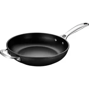 LE CREUSET 11-inch Toughened Nonstick Pro Deep Frying Pan - Black