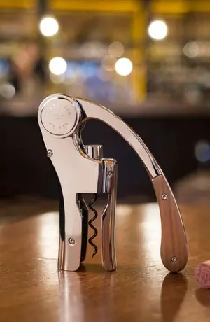 L'ATELIER DU VIN Oeno Motion Vertical Lever Corkscrew - Silver