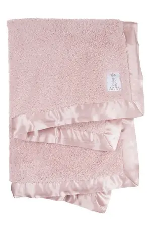 LITTLE GIRAFFE Chenille Blanket - Dusty Pink