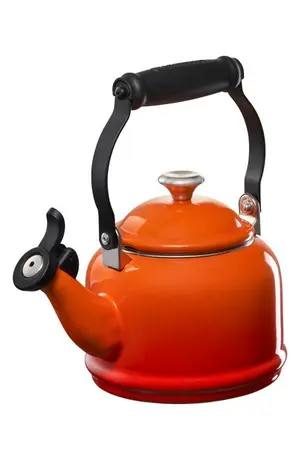 LE CREUSET Demi Tea Kettle - Flame/ Silver
