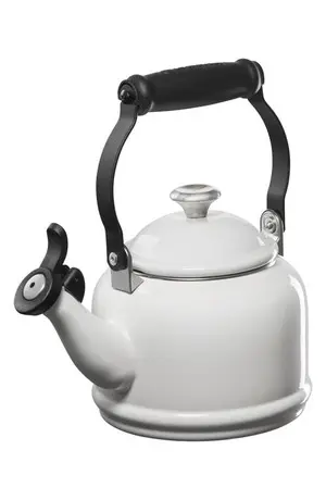 LE CREUSET Demi Tea Kettle - White/ Silver