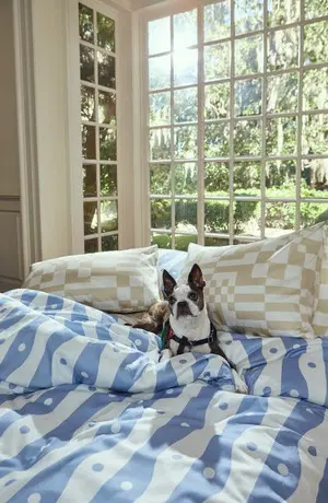 DUSEN DUSEN Check Duvet Cover & Sham Set