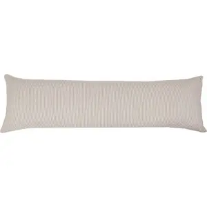 POM POM AT HOME Connor Stripe Linen & Cotton Body Pillow - Ivory/ Amber