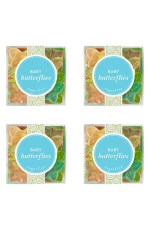 SUGARFINA Baby Butterflies 4-piece Candy Cube - Blue