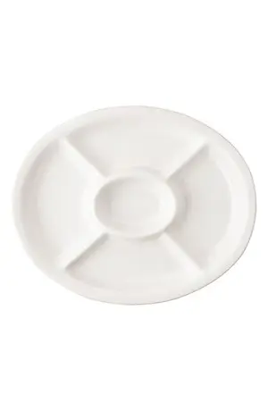 JULISKA Puro Crudités Platter - Whitewash