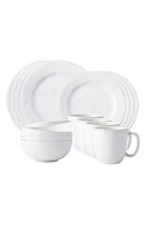 JULISKA Puro 16-piece Dinnerware Set - Whitewash