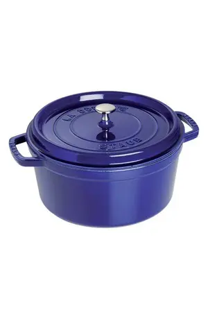 STAUB 5.5-quart Enameled Cast Iron Dutch Oven - Blue
