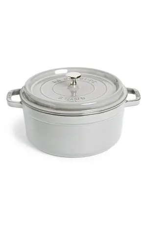 STAUB 5.5-quart Enameled Cast Iron Dutch Oven - Graphite Grey