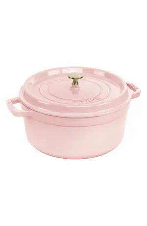STAUB 5.5-quart Enameled Cast Iron Dutch Oven - Pink