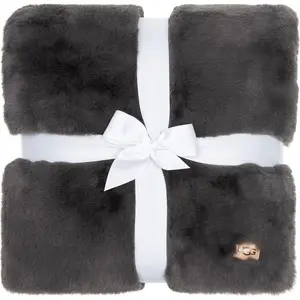 UGG Euphoria Throw Blanket Charcoal