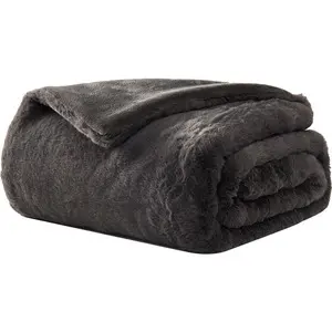 UGG Euphoria Throw Blanket - Charcoal/charcoal