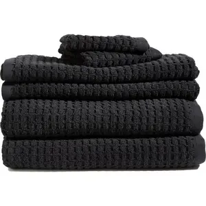 Dkny Quick Dry 6-piece Bath Towel - Black