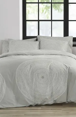 Marimekko Fokus Comforter & Sham Set - Grey