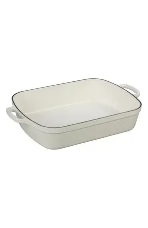LE CREUSET Signature 3 Quart Enameled Cast Iron Roaster - White