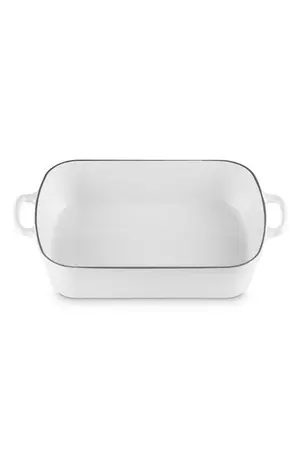 LE CREUSET Signature 3 Quart Enameled Cast Iron Roaster - White