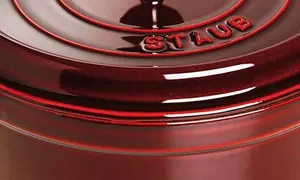 STAUB 13.25-quart Enameled Cast Iron Round Baking Dish - Grenadine