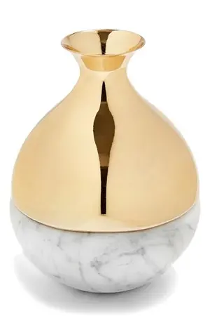 ANNA NEW YORK Dual Bud Vase - Carrara Gold