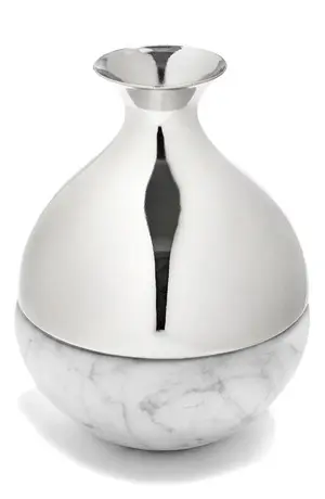 ANNA NEW YORK Dual Bud Vase - Carrara Silver