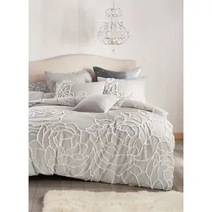 PERI HOME Chenille Rose Comforter & Sham Set - Grey