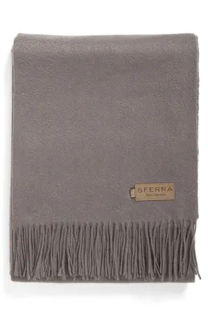 SFERRA Dorsey Throw Grey