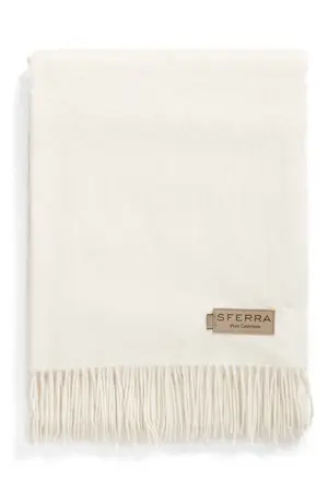 SFERRA Dorsey Throw - Ivory