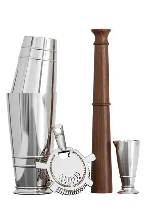 FORTESSA Crafthouse 4-piece Cocktail Shaker Set - Silver